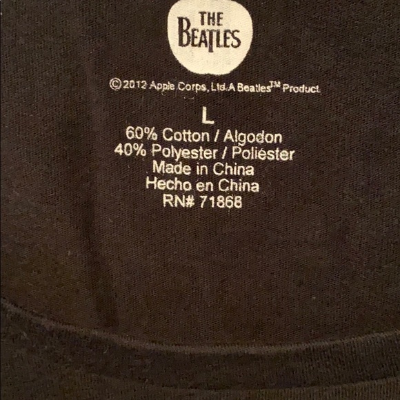 Beatles Apple Corps | Tops | Beatles Apple Corps 964 Tour Black Tshirt ...